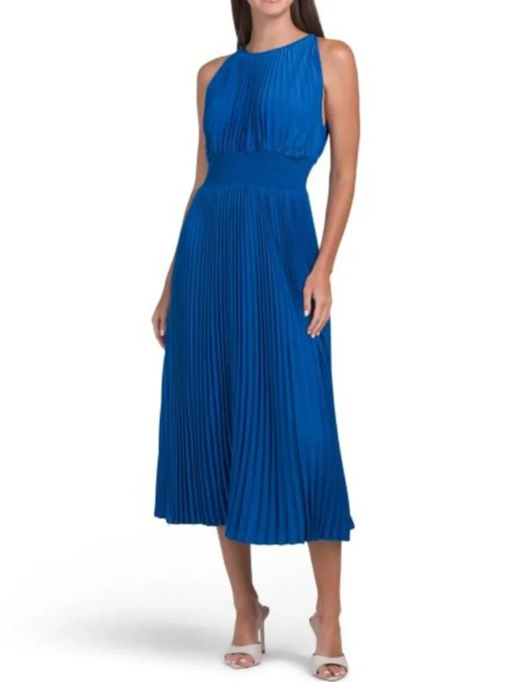 Oleg Cassini | Dresses | Oleg Cassini Pleated Midi Dress | Poshmark